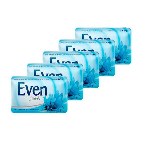 Kit 5 Und Kit Sab Even Suave Algas Marinhas 12 Und 85g - Sabonete ...