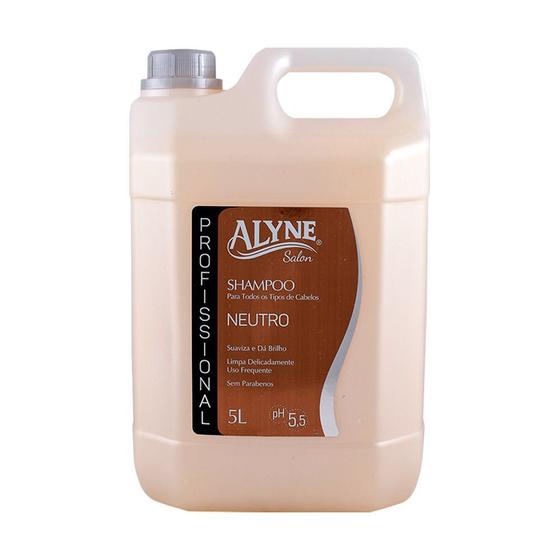 Kit 5 Und Shampoo Alyne Profissional Neutro Limpeza Suave 5l - Shampoo ...