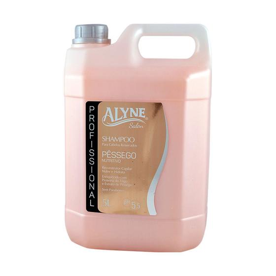Kit 5 Und Shampoo Alyne Profissional Pêssego Hidratante Nutritivo 5l ...