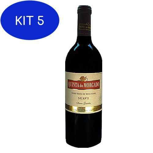 Kit 5 Vinho Quinta do Morgado tinto suave 750 ml - Fante - Vinho ...