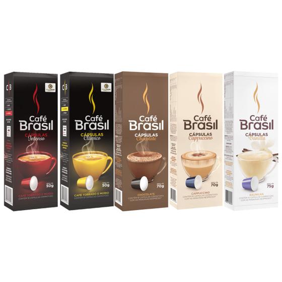 Kit 50 Capsulas Cafe Expresso e Bebida com Leite Nespresso - Café ...
