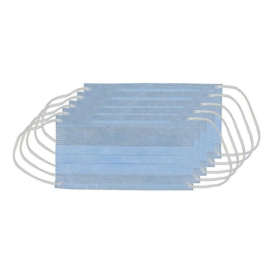 Kit 50 Máscara Cirúrgica Descartável Azul Tripla EPI Oferta - Máscara ...