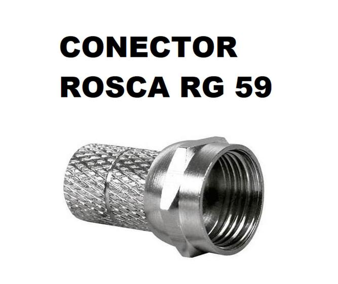 Kit 50 Peças Conector Rosca RG 59 para Cabo Coaxial - King Antenas ...