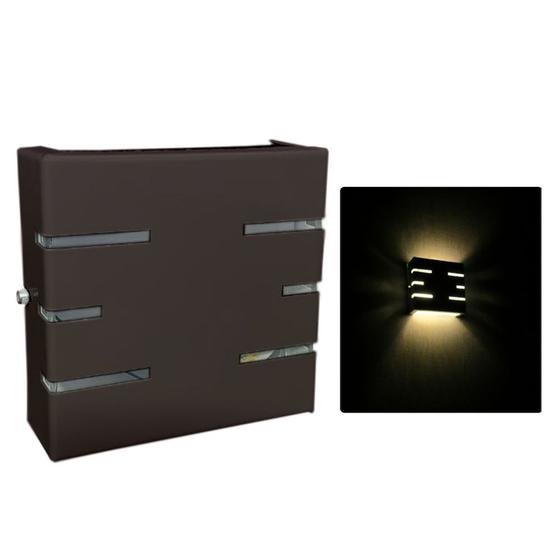 Kit 6 Arandelas Slim 6 Frisos 2 Focos Moderna G9 Externa Mf101 - Mega Forte - MEGA FORTE ...