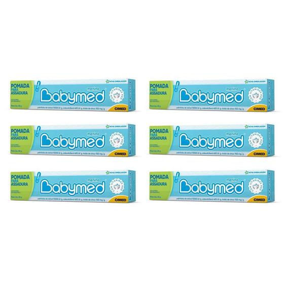 Kit 6 Babymed Pomada Azul 45g cada - Cimed - Creme/ Pomada para ...