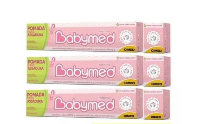 Kit 6 Babymed Rosa 45g - cimed - Creme/ Pomada para Assadura - Magazine ...