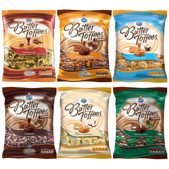 Kit 6 Balas Butter Toffees Sortidas 600g - Arcor - Balas - Magazine Luiza