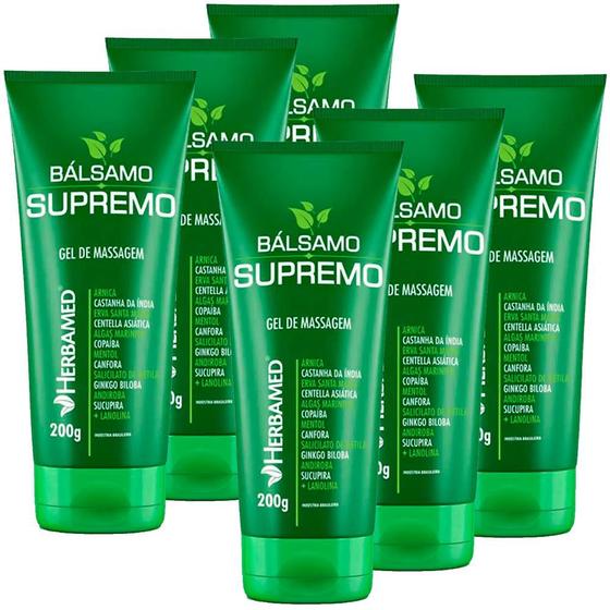 Kit 6 Bálsamo Supremo Gel de Massagem 200g Herbamed - Cosméticos para ...