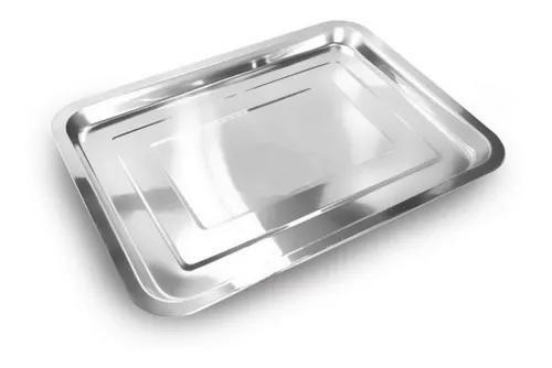 Kit 6 Bandeja Aço Inox Porção Salada Bar Restaurante Buffet - mukhi ...