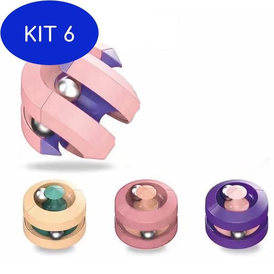 Kit 6 Bead Orbit Ball Cube Fidget Toy Bola Orbital 3D Nº 10 - Smart ...