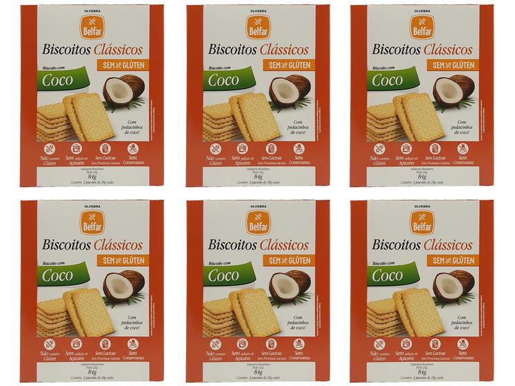 Kit 6 Biscoito Bolacha Coco Sem Glúten Sem Açúcar Belfar 84g - Olvebra ... Kit 6 Biscoito Bolacha Coco Sem Glúten Sem Açúcar Belfar 84g - Olvebra ...