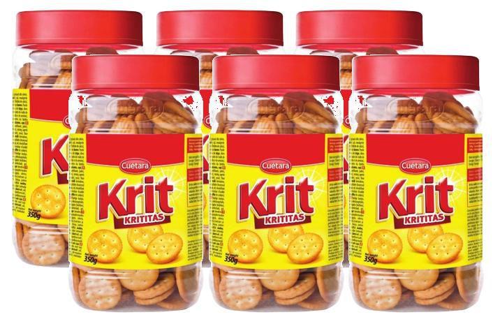 kit 6 Biscoitos Sortidos Aperitivo Krit Krititas Cuetara 350g - Biscoito / Bolacha - Magazine Luiza
