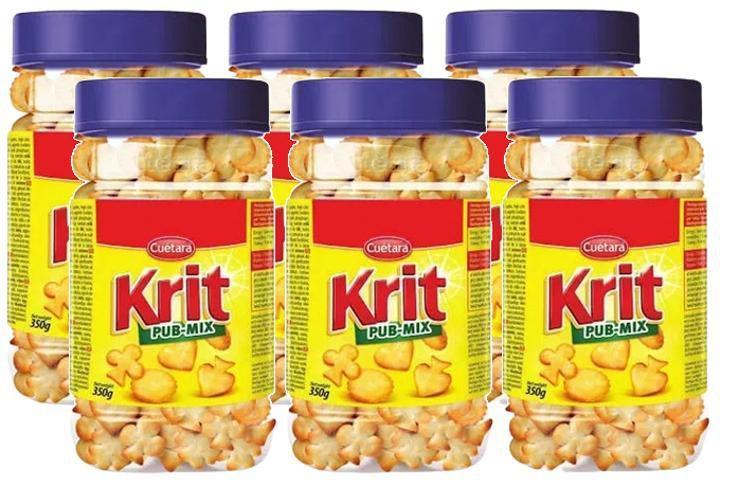 Kit 6 Biscoitos Sortidos Aperitivo Krit Pub Mix Cuetara 350G - Biscoito / Bolacha - Magazine Luiza