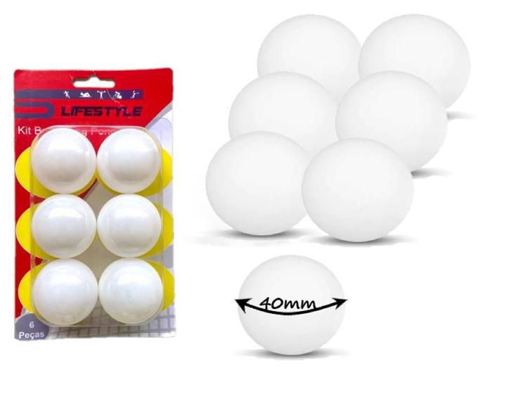 kit 6 bolas De Ping Pong Bolinhas para Tênis De Mesa - Lifestyle - Bolinha de Ping Pong ...