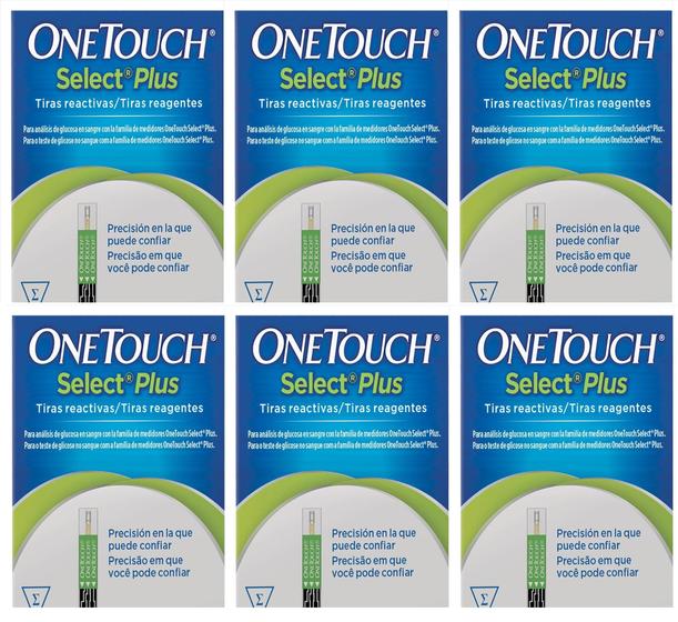 Kit 6 Caixas Tiras Onetouch Select Plus Com 50 Unidades - Jxj - Tiras ...
