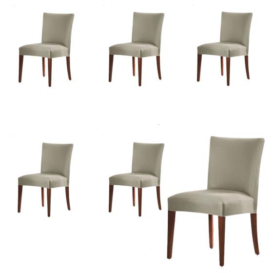 Kit - 6 Capas Para Cadeira De Malha Lisa Fendi - ADOMES - Capa para ...