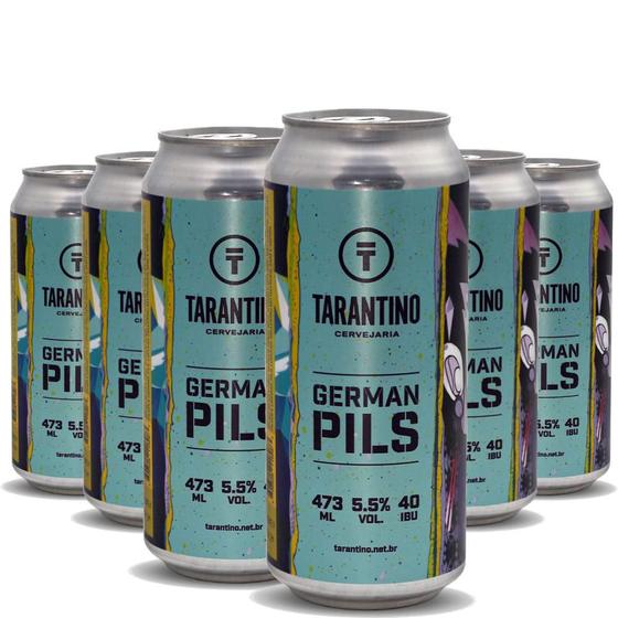 Kit 6 Cerveja Tarantino German Pilsen Lata 473Ml - Cerveja - Magazine Luiza