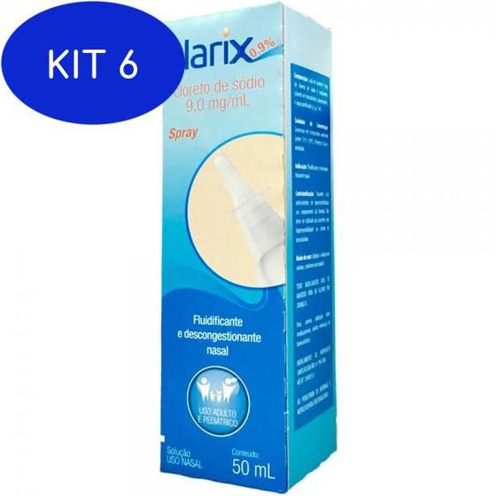 Kit 6 Cloreto De Sódio Narix 0,9% Spray Nasal 50Ml - Cimed - Higiene e ...