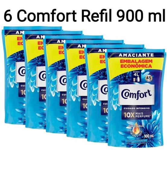 kit 6 comfort cuidado essencial refil 900ml - Amaciante - Magazine Luiza