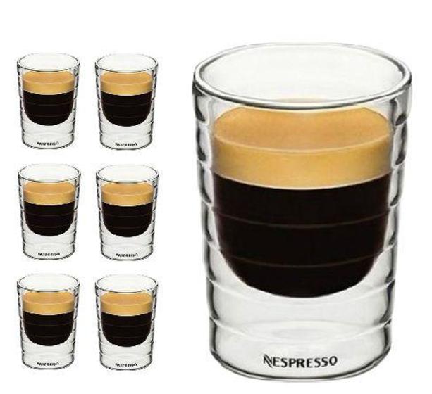 Kit 6 Copos Vidro Duplo Espiral - 85ml para Café - Zamun - Copos ...