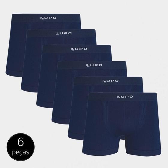 Kit 6 Cuecas Boxer Sem Costura Modal Lupo - Cueca - Magazine Luiza