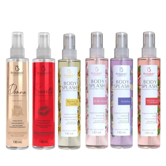 Kit 6 Desodorante Colônia Body Splash 130Ml - Bio Instinto - Body Splash e Body Spray - Magazine ...