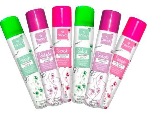 Kit 6 Desodorante Íntimo Spray Sedução - Aromas Variados - Dokmos ...