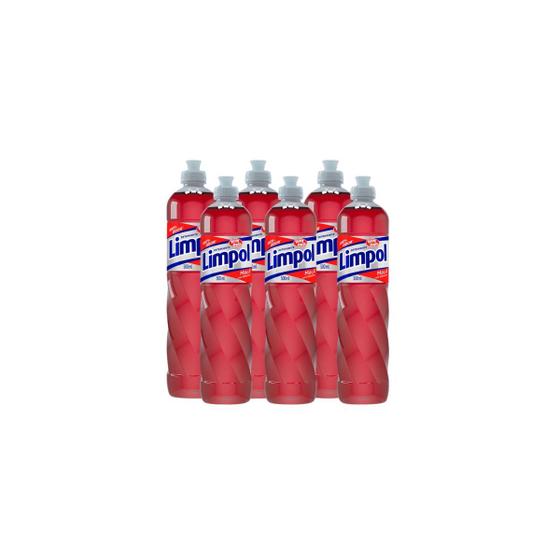 Kit 6 Detergente Anti Odor Maça Limpol Bombril 500Ml - Detergente ...