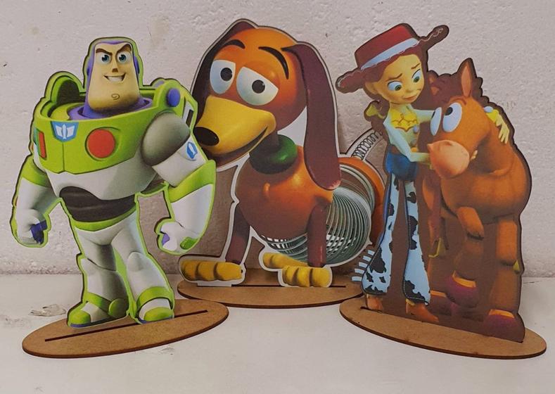 Kit 6 Enfeite de Mesa Decoração Festa Mdf Toy Story - Kit Decoração de ...