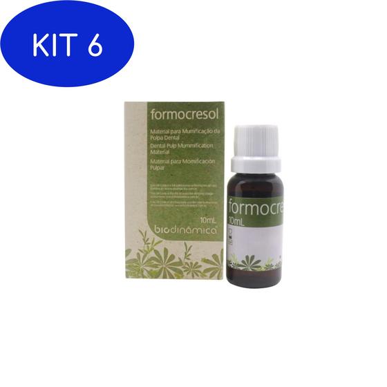 Kit 6 Formocresol Para Mumificação Da Polpa Dental - - Biodinamica ...