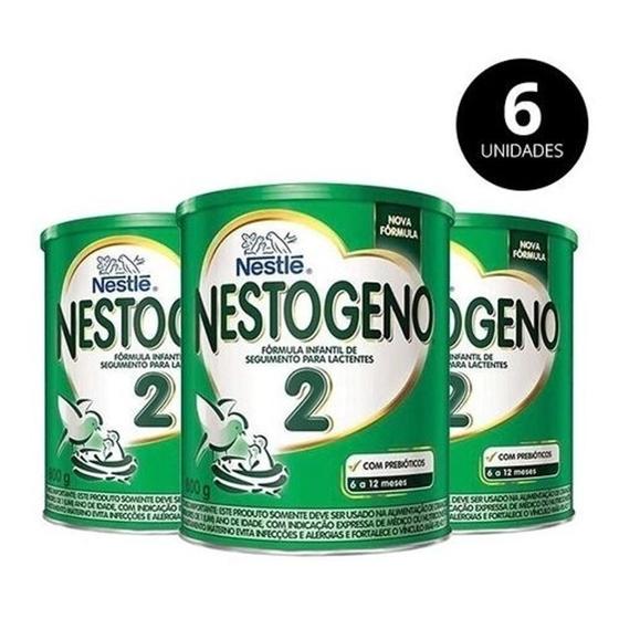 kit 6 Fórmula Infantil Nestlé Leite Nestogeno 2 - 800g - Fórmula Infantil - Magazine Luiza