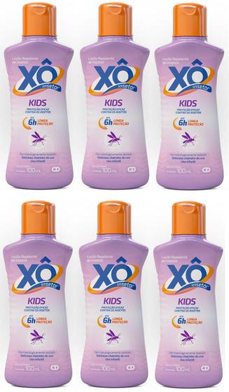 Kit 6 frascos Repelente Xô Inseto Kids 100Ml Cimed - Cimed Industria De ...