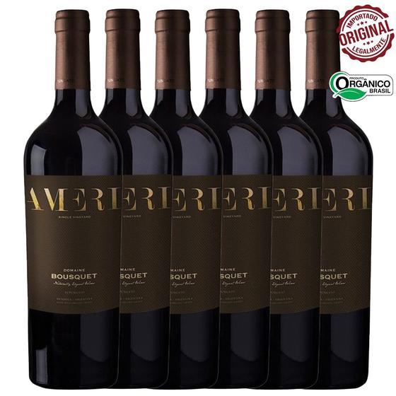 Kit 6 Garrafas Vinho Arg. Domaine Bousquet Ameri Malbec Organico 750ml - Vinho - Magazine Luiza