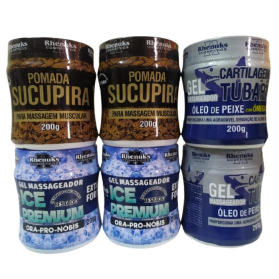 Kit 6 Gel Massagem Doutorzinho Para Perna, Braço E Corpo - RHENUKS ...