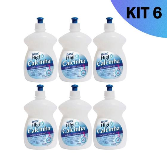 Kit 6 Higienizador De Calcinha Sabão Intimo Cremoso Daxx Higi Proteção ...