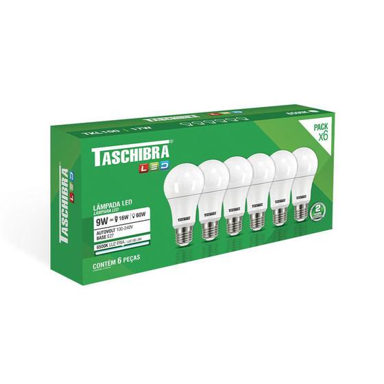 Kit 6 Lâmpadas Led Taschibra TKL 80 12W E27 Bivolt - 6500K LUZ BRANCA - Único - Lâmpada ...