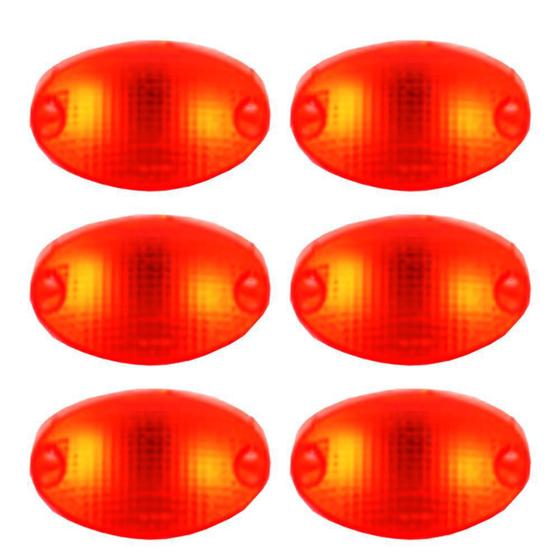 Kit 6 Lanternas Delimitadora Carreta Traseira Rubi - BRASLUX - Lanterna Traseira - Magazine Luiza