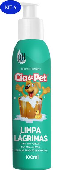 Kit 6 Limpa Lágrimas Para Cães E Gatos Cia Do Pet 100 Ml - Farmácia Pet - Magazine Luiza