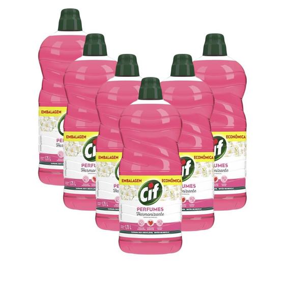 Kit 6 Limpadores Uso Geral Cif Harmonizante Perfumes 1,75l - Limpador ...