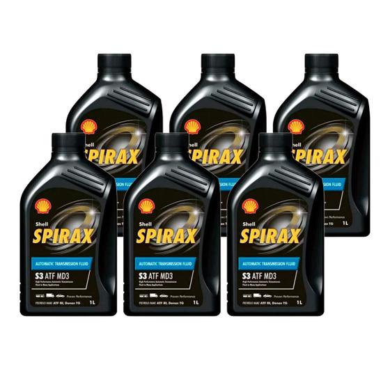 Kit 6 Litros Óleo Shell Spirax S3 ATF MD3 - Transmissão Automática e ...