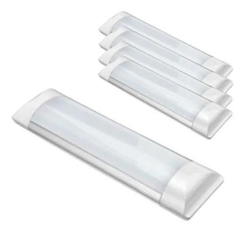 Kit 6 Luminária Led 9W Linear Tubular 30CM Branco Frio Sobrepor 6500K Bivolt - GRANFEI ...