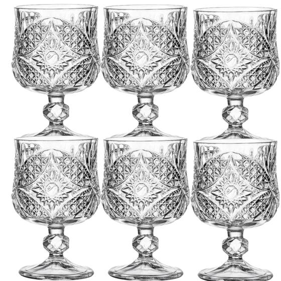 Kit 6 Mini Copos Taça Dose Shot Licor Drink 45 Ml 6 Peças - Taça para ...