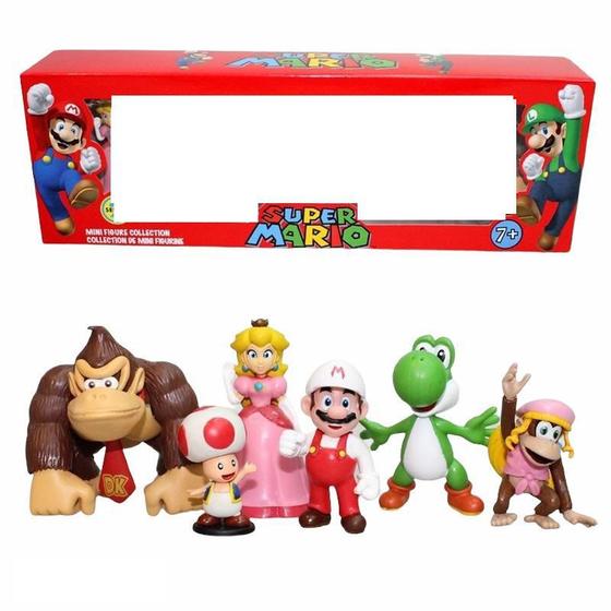 Kit 6 personagens super mario bros - BOOTLEG - Bonecos - Magazine Luiza