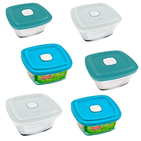 Kit 6 Pote Facilita Vap Marmita Marinex Vidro 300ML - Marmitas ...