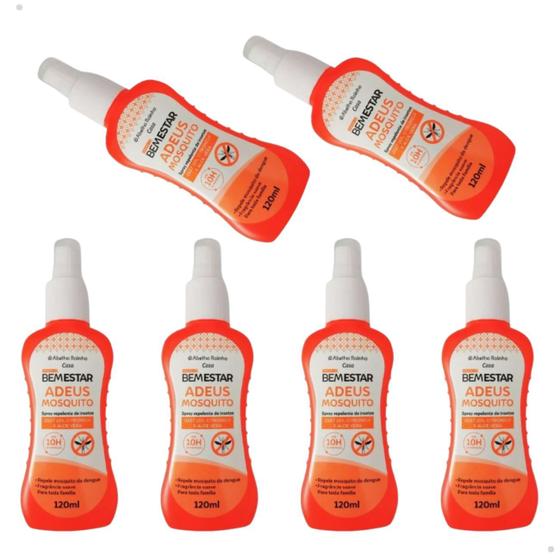 Kit 6 Repelente Adeus Inseto Mosquito Pernilongo Bem Estar Aloe Vera e ...
