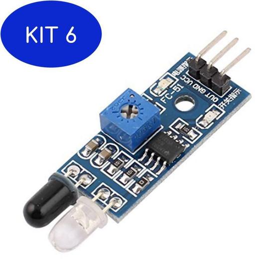 Kit 6 Sensor De Obstáculo Infravermelho/ Reflexão Ln393 - Mj - Sensor ...