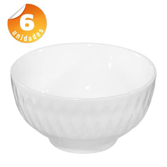 Kit 6 Tigelas Cumbuca Bowl Essence em porcelana branca 360ml - L'Hermitage - Cumbuca - Magazine ...