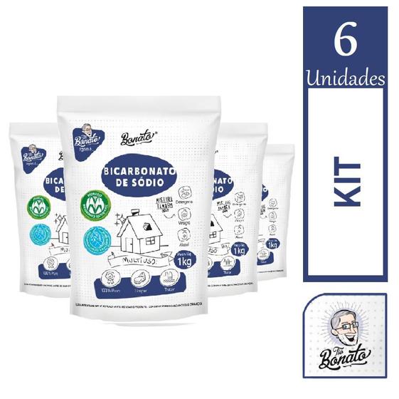 Kit 6 Tio bonato bicarbonato de sódio 100% Puro multiuso 1kg - Bicarbonato - Magazine Luiza