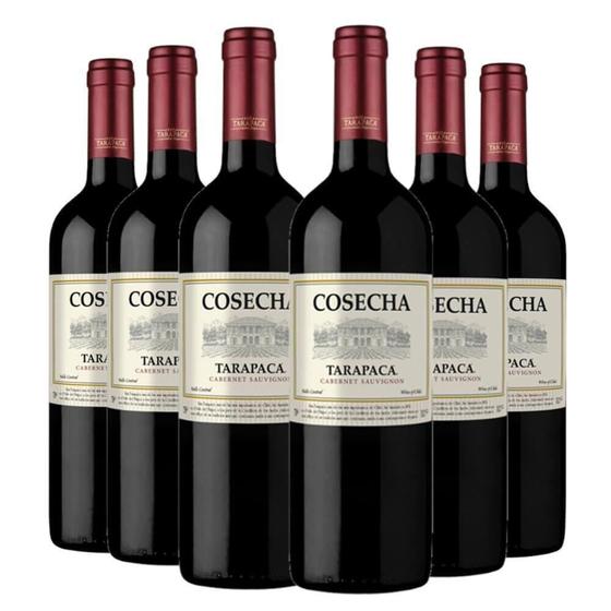 Kit 6 Un Vinho Tarapacá Cosecha Cabernet Sauvignon 750Ml - Viña ...