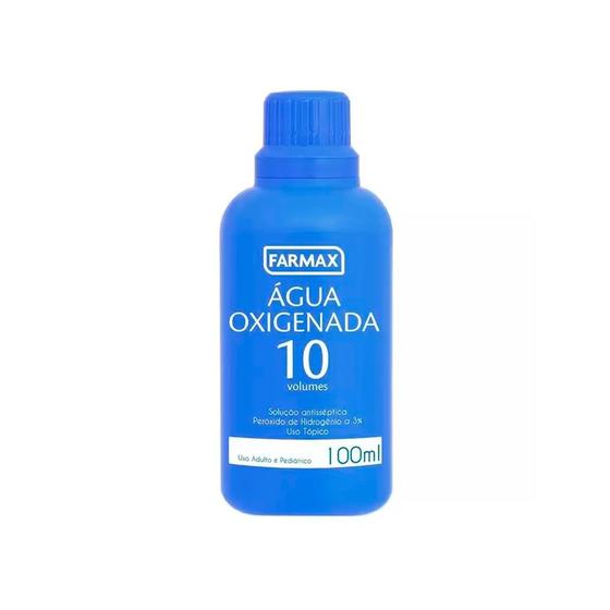 Kit 6 Und Água Oxigenada Farmax Antisséptica 10 Volumes 12 Und 100ml ...